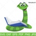 Bookworm SVG Cricut & Silhouette Cut Files. Bookworm Clip - Etsy