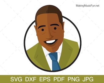 Antonio Vivaldi SVG Cricut & Silhouette Cut Files. Music Composer Clip ...