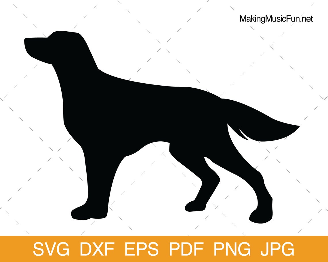 Golden Labrador - SVG Cricut Silhouette Cut Files. Golden Labrador Clip ...