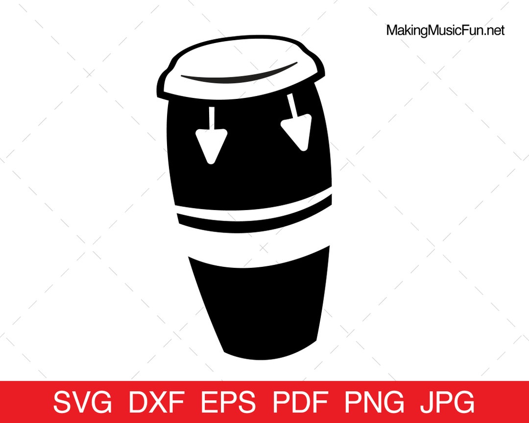 Conga Drum - SVG Cricut Cut Files. Conga Drum Musical Instrument Clip ...