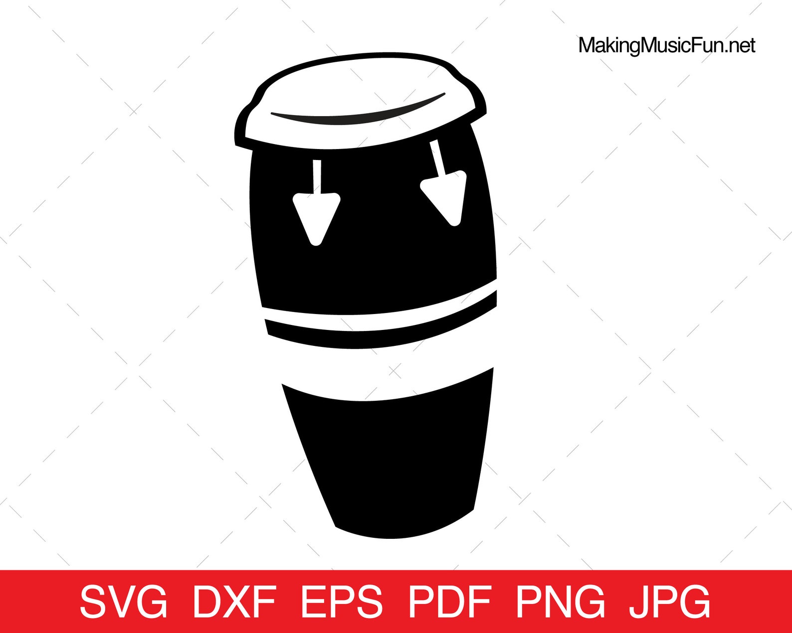 Conga Drum - SVG Cricut Cut Files. Conga Drum Musical Instrument Clip ...