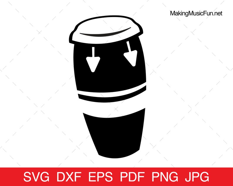 Conga Drum - SVG Cricut Cut Files. Conga Drum Musical Instrument Clip ...