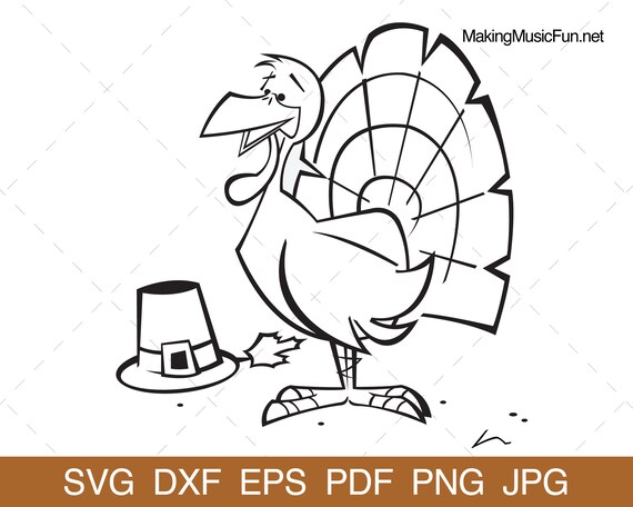 Thanksgiving Turkey Outline Clip Art