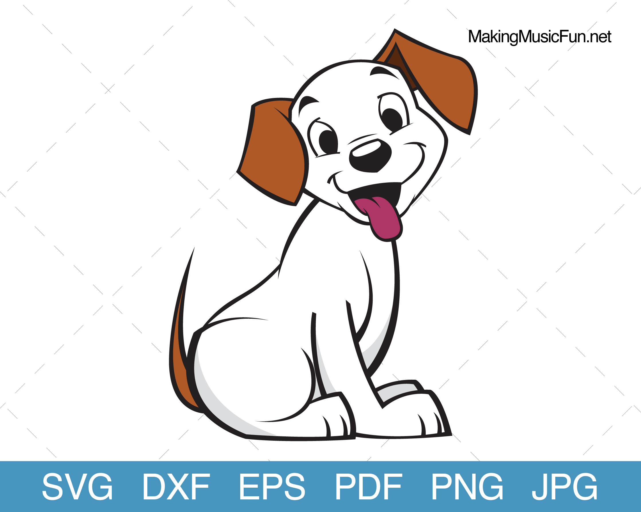 Puppy Dog SVG Cricut & Silhouette Cut Files. Cartoon Dog - Etsy