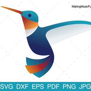 Hummingbird - SVG Cricut & Silhouette Cut Files. Hummingbird Clip Art ...