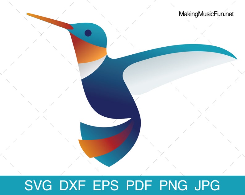 Hummingbird - SVG Cricut & Silhouette Cut Files. Hummingbird Clip Art ...