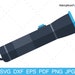 Flashlight SVG Cricut & Silhouette Cut Files. Flashlight Clip Art and ...