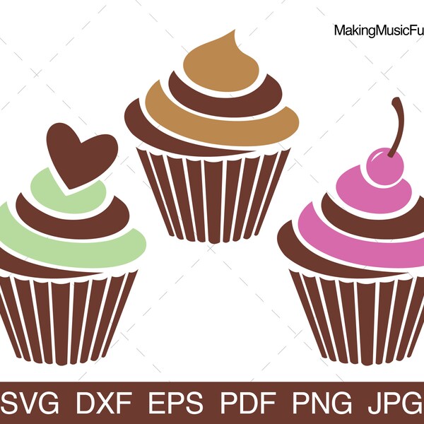 Cupcake Clip Art - Etsy