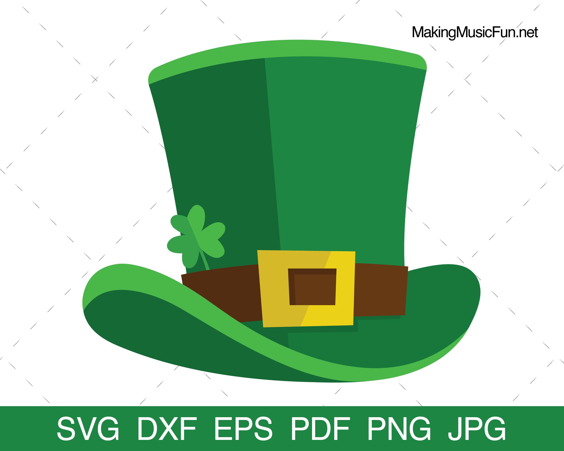 Leprechaun Hat Svg Cricut Cut Files St Patricks Day Leprechaun Hat