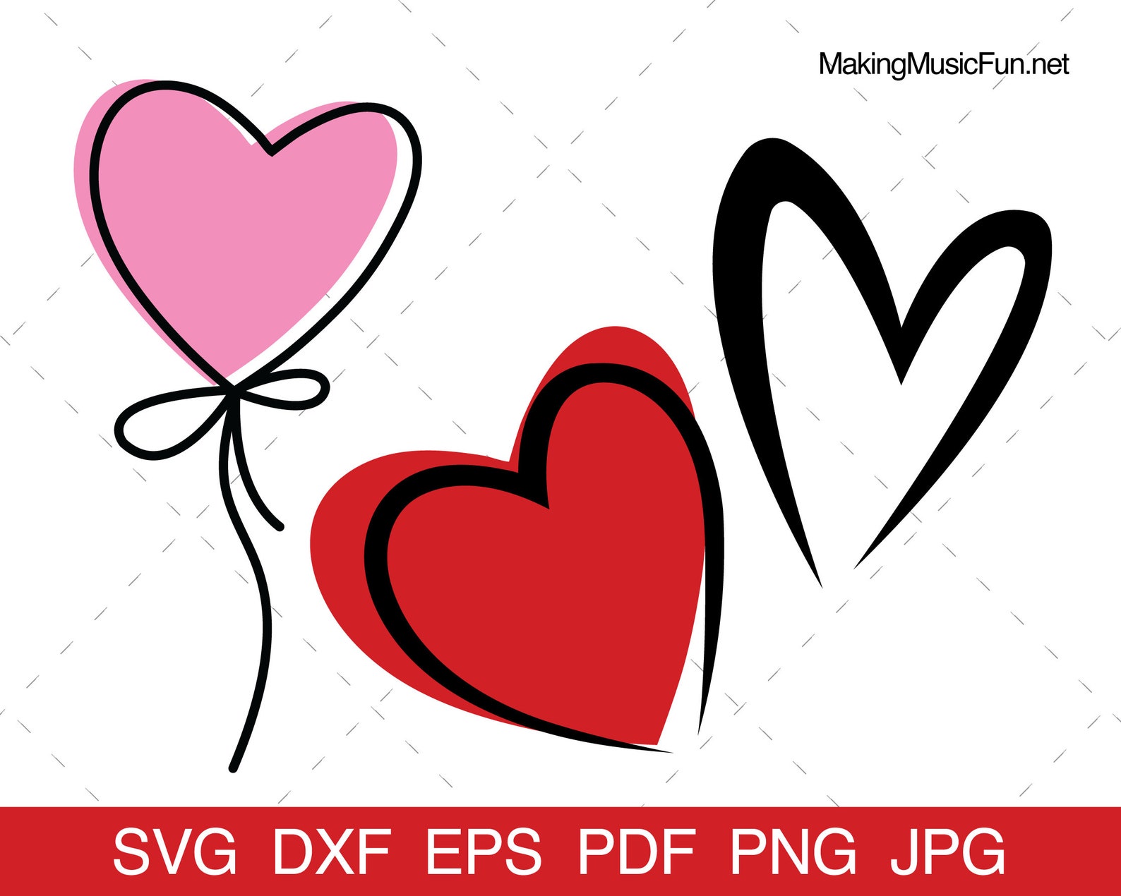 Heart SVG Cricut & Silhouette Cut Files. Heart Clip Art. - Etsy