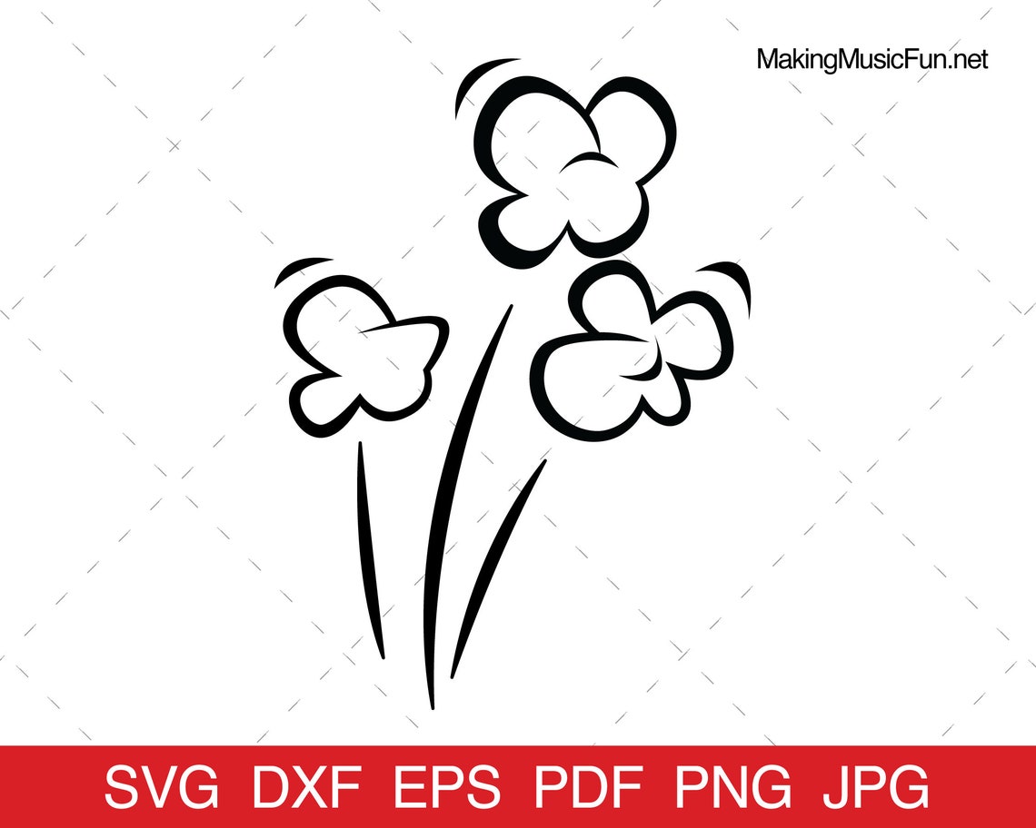 Popcorn - SVG Cricut Cut Files. Popping Popcorn Silhouette Clip Art and ...