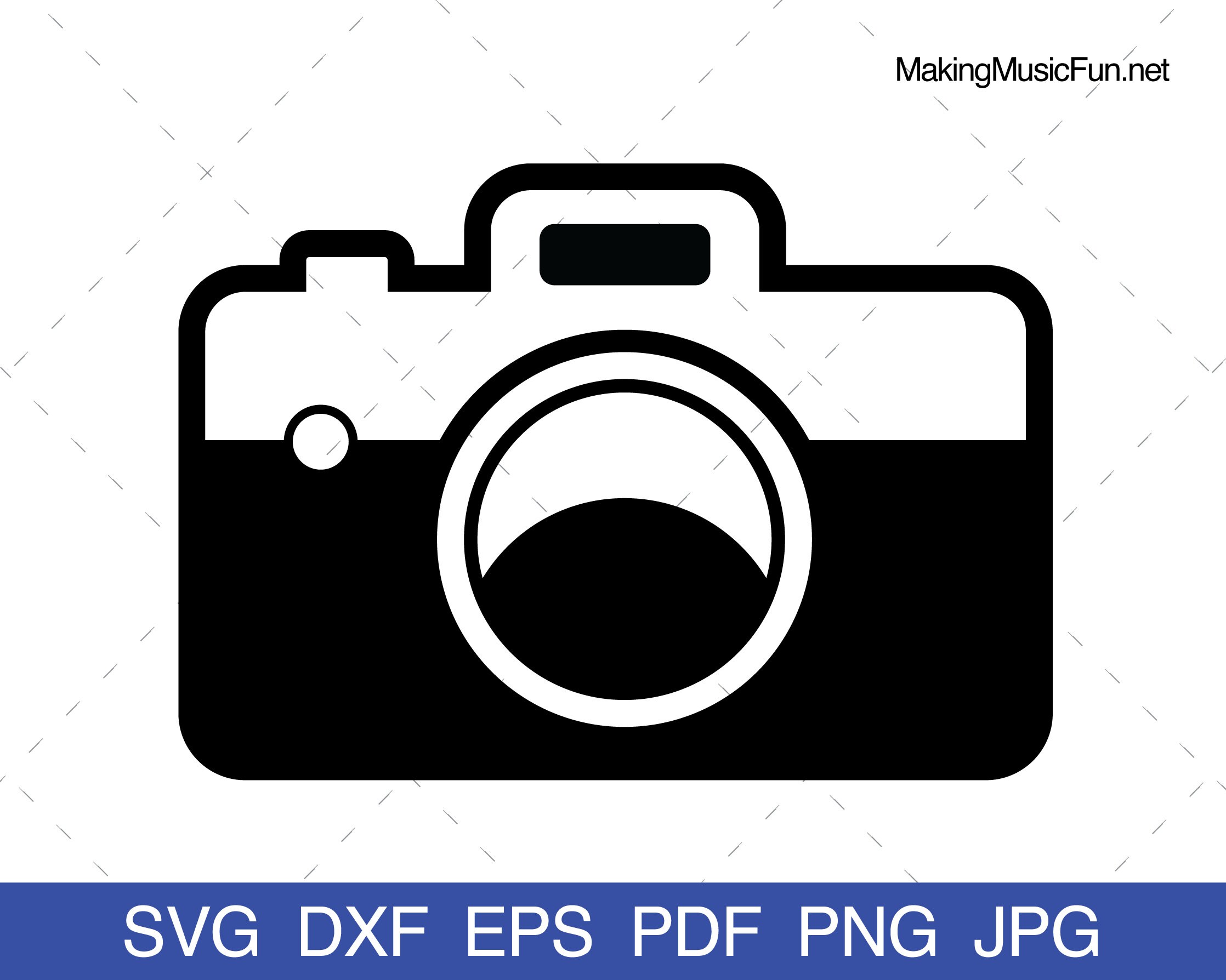 Camera SVG Cricut Silhouette Cut Files. Camera Clip Art and Vector ...