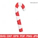 Candy Cane - SVG Cricut & Silhouette Cut Files. Candy Cane Clip Art and ...