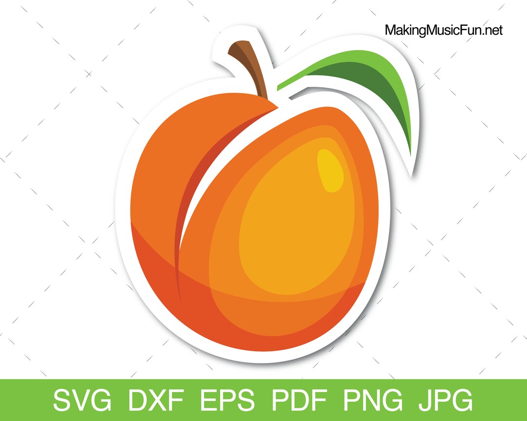 Apricot SVG Cricut & Silhouette Cut Files. Apricot Clip Art. Fruit ...