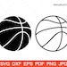 Basketball - SVG Cricut Cut Files. Basketball Silhouette Clip Art ...