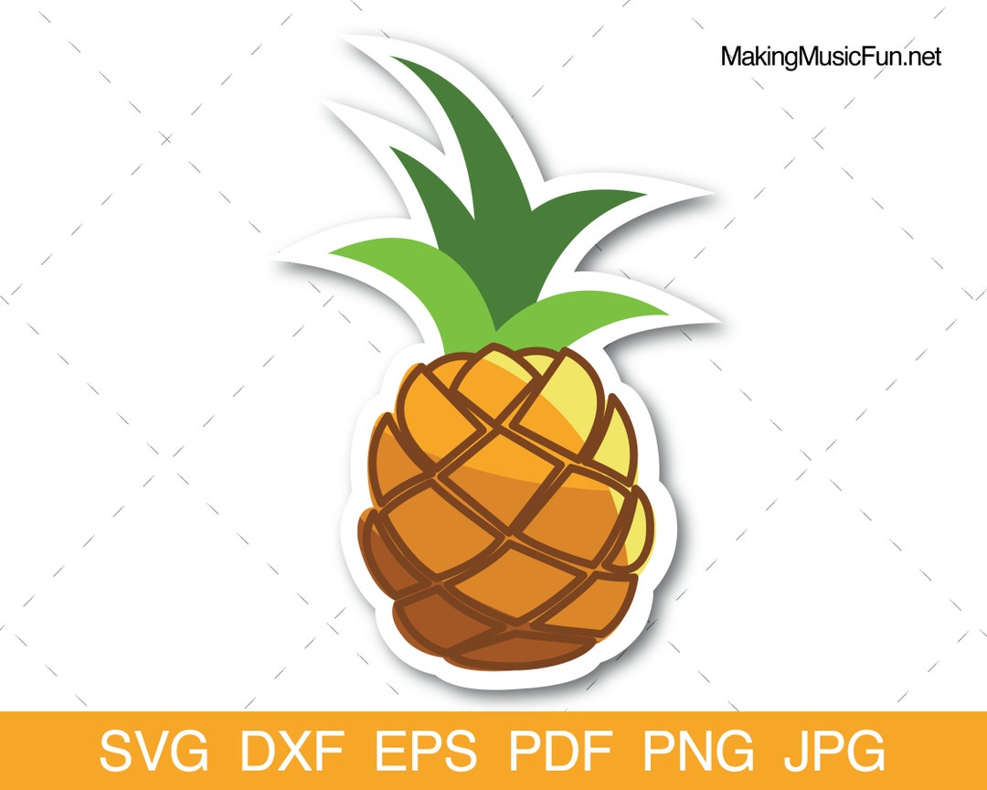 Pineapple SVG Cricut & Silhouette Cut Files. Pineapple Fruit - Etsy