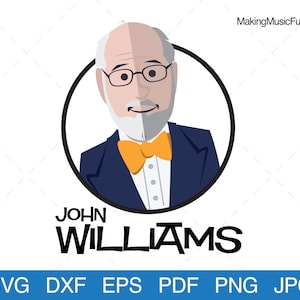 John Williams SVG Cricut & Silhouette Cut Files. Music - Etsy