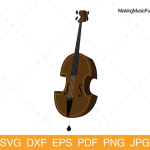Double Bass SVG Cricut & Silhouette Cut Files. Double Bass Vector ...