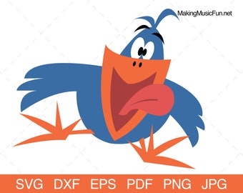 Blackbird SVG Cricut & Silhouette Cut Files. Cartoon - Etsy