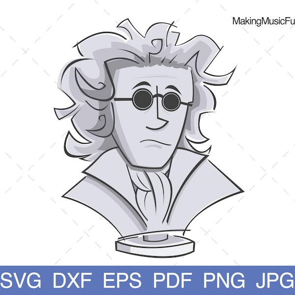 Beethoven Svg Png - Etsy