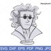 Beethoven - SVG Cricut Cut Files. Beethoven Great Composer Bust Clip ...