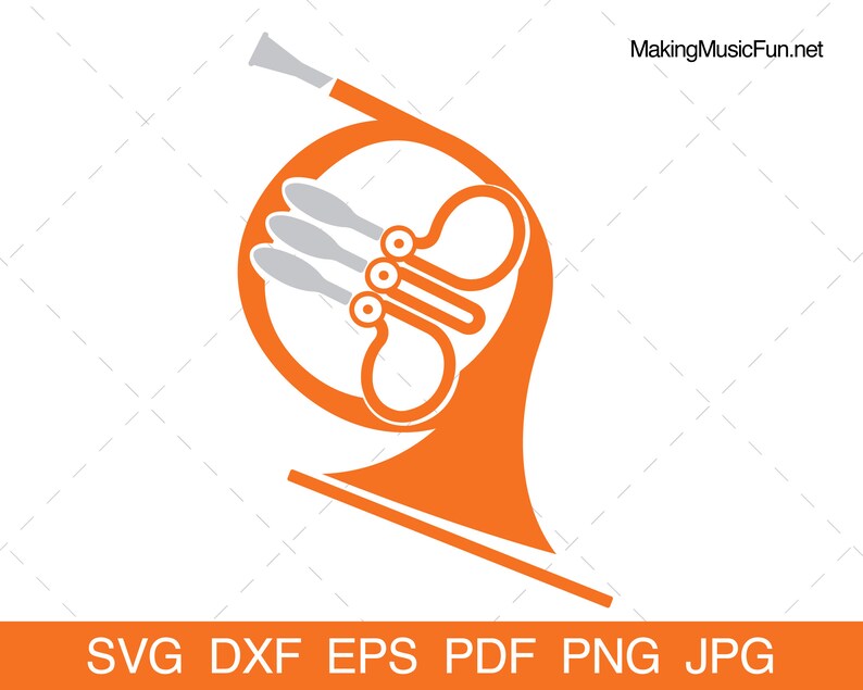 French Horn SVG Cricut & Silhouette Cut Files. French Horn Musical ...