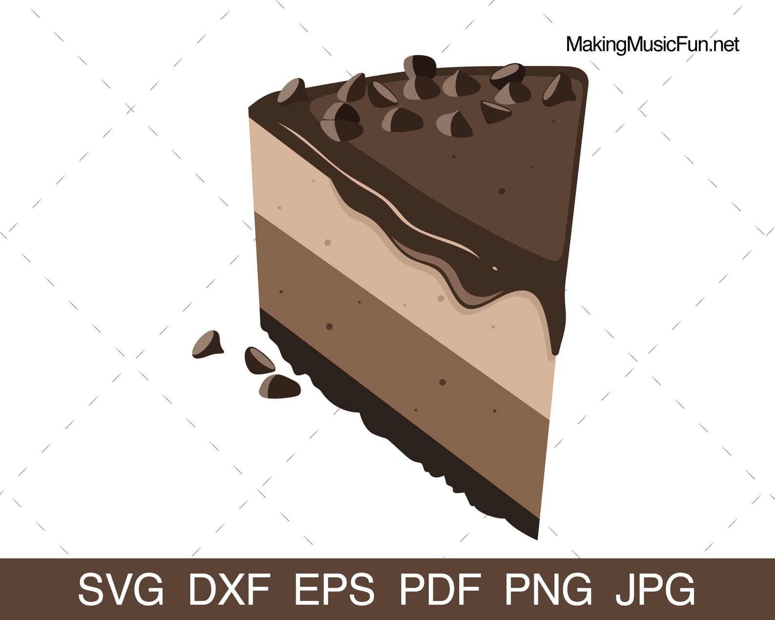 Cheesecake SVG Cricut Cut Files. Layered Chocolate - Etsy