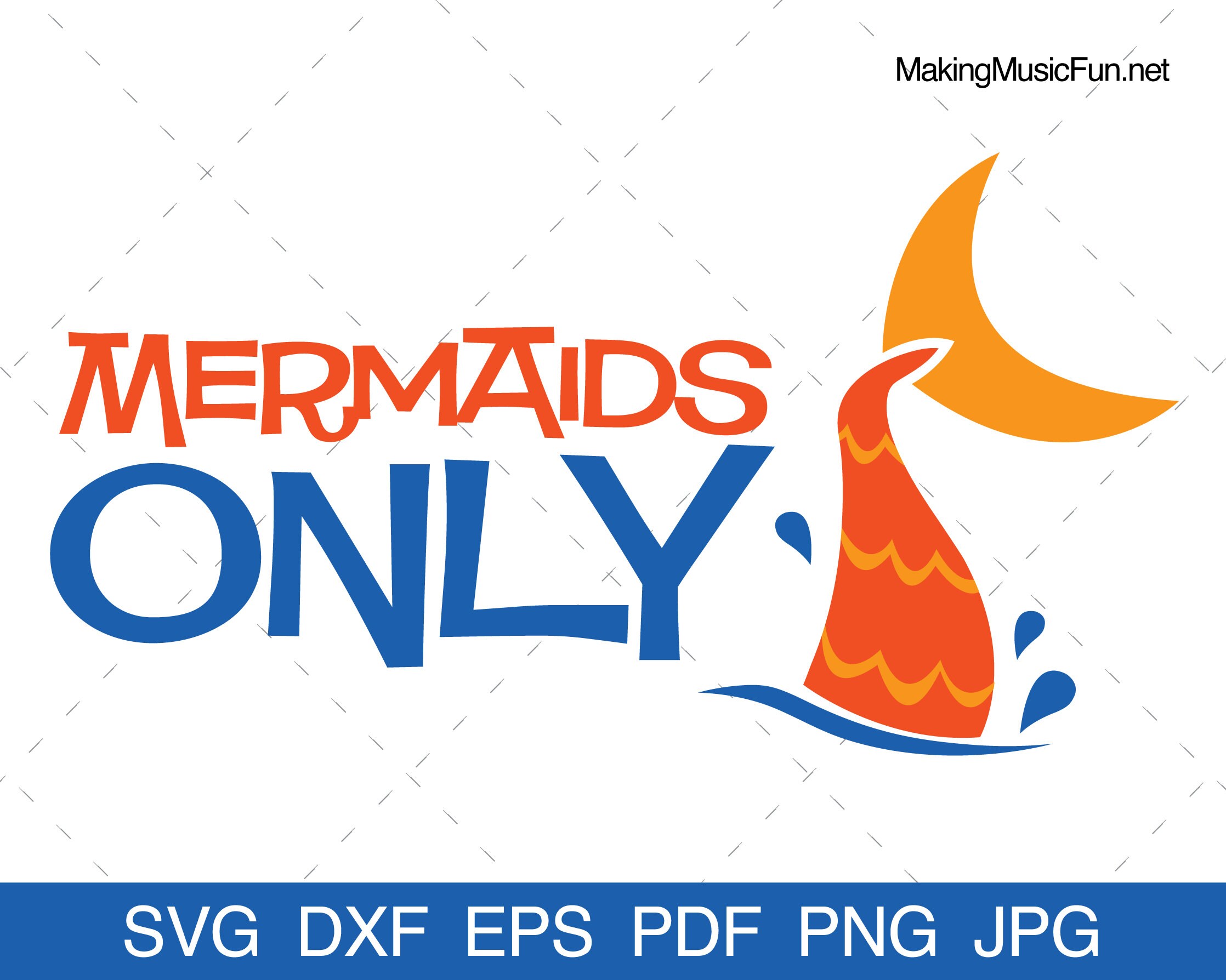 Mermaids Only SVG Cricut Cut Files. Mermaids Only Clip Art & Vector ...
