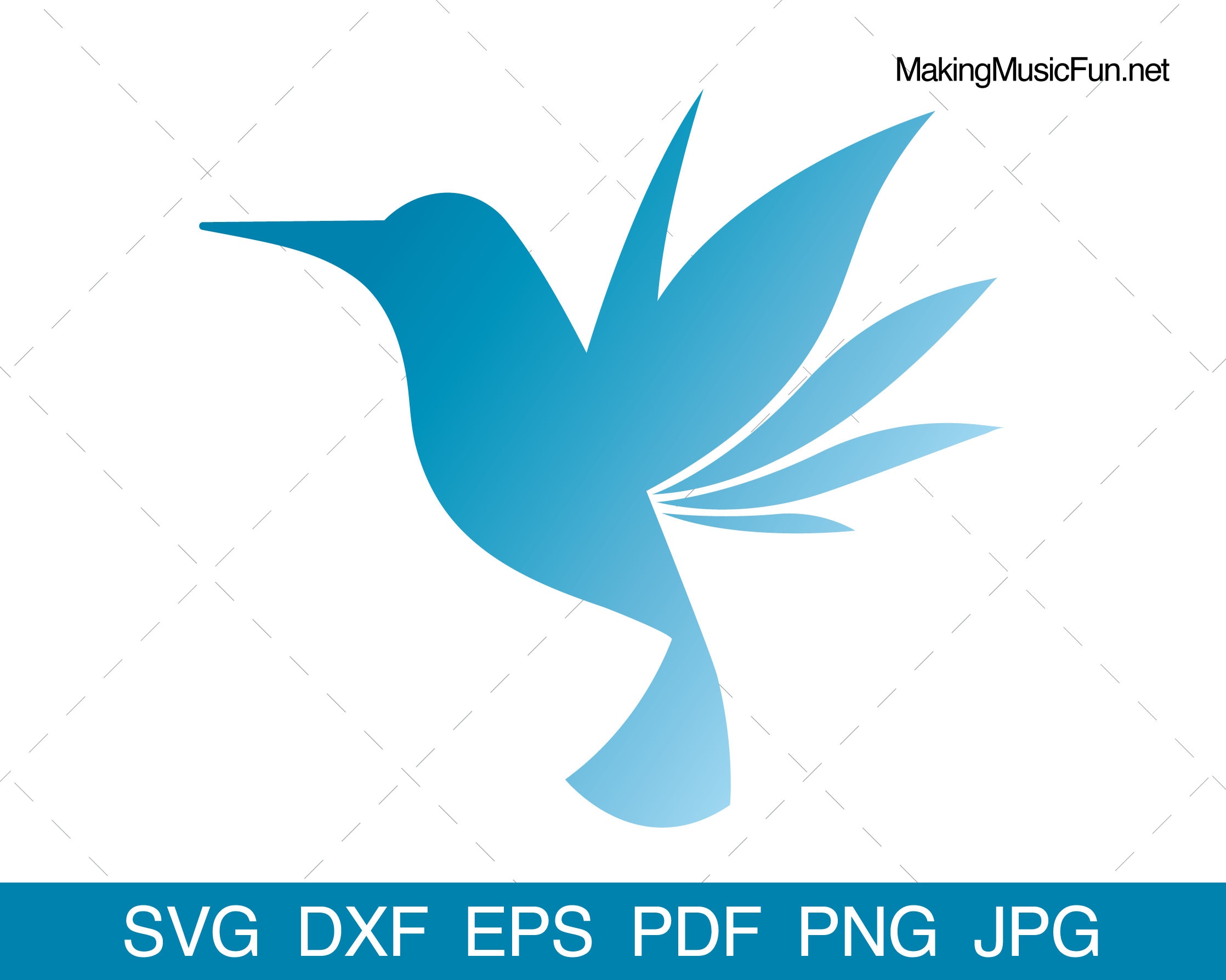 Hummingbird SVG Cricut & Silhouette Cut Files. Hummingbird Clip Art and ...