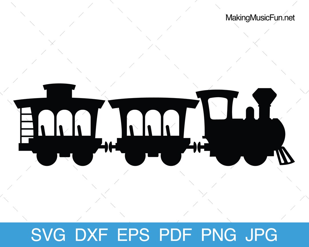 Train Cricut & Silhouette SVG Cut Files. Engine Passenger - Etsy