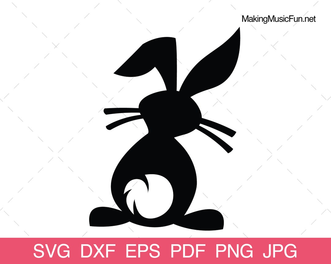 Bunny Rabbit - Cricut SVG Cut File. Bunny Silhouette. Clip Art and ...