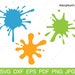 Paint Splatter - SVG Cricut & Silhouette Cut Files. Paint Splash Splat ...
