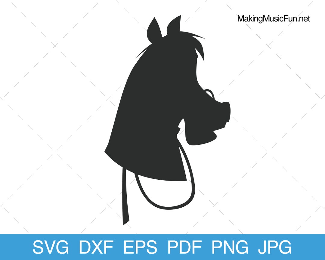 Cartoon Horse Silhouette SVG Cricut Cut Files. Cute Cartoon Horse Clip ...