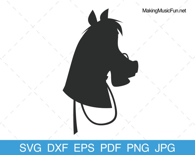 Cartoon Horse Silhouette SVG Cricut Cut Files. Cute Cartoon Horse Clip ...