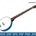 Banjo - SVG Cricut & Silhouette Cut Files. Banjo Bluegrass Musical ...