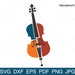 String Bass - SVG Cricut & Silhouette Cut Files. Abstract String Double ...