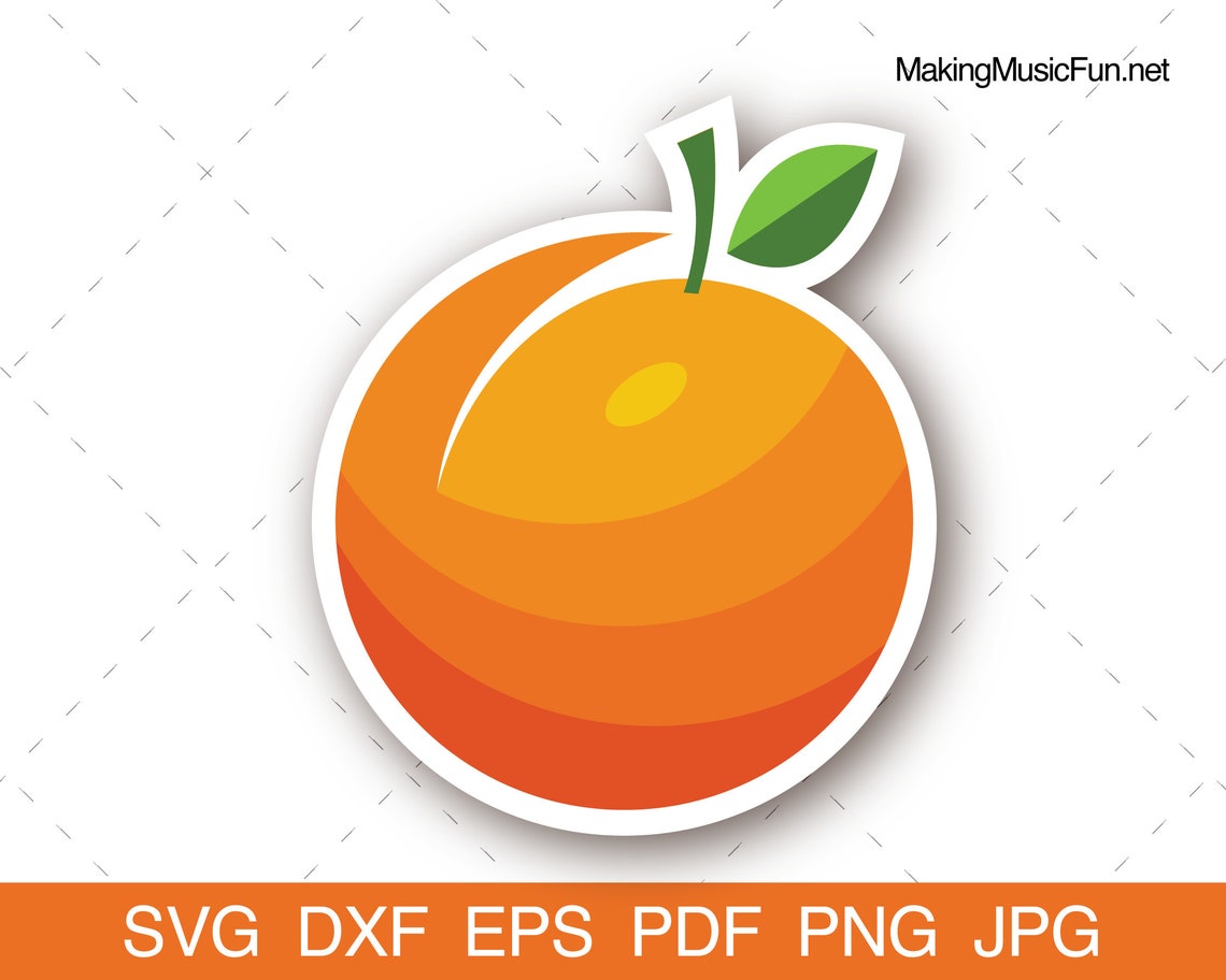 Orange SVG Cricut & Silhouette Cut Files. Orange Citrus Clip - Etsy
