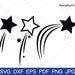 Shooting Stars SVG Cricut Cut Files. Silhouette. Shooting - Etsy