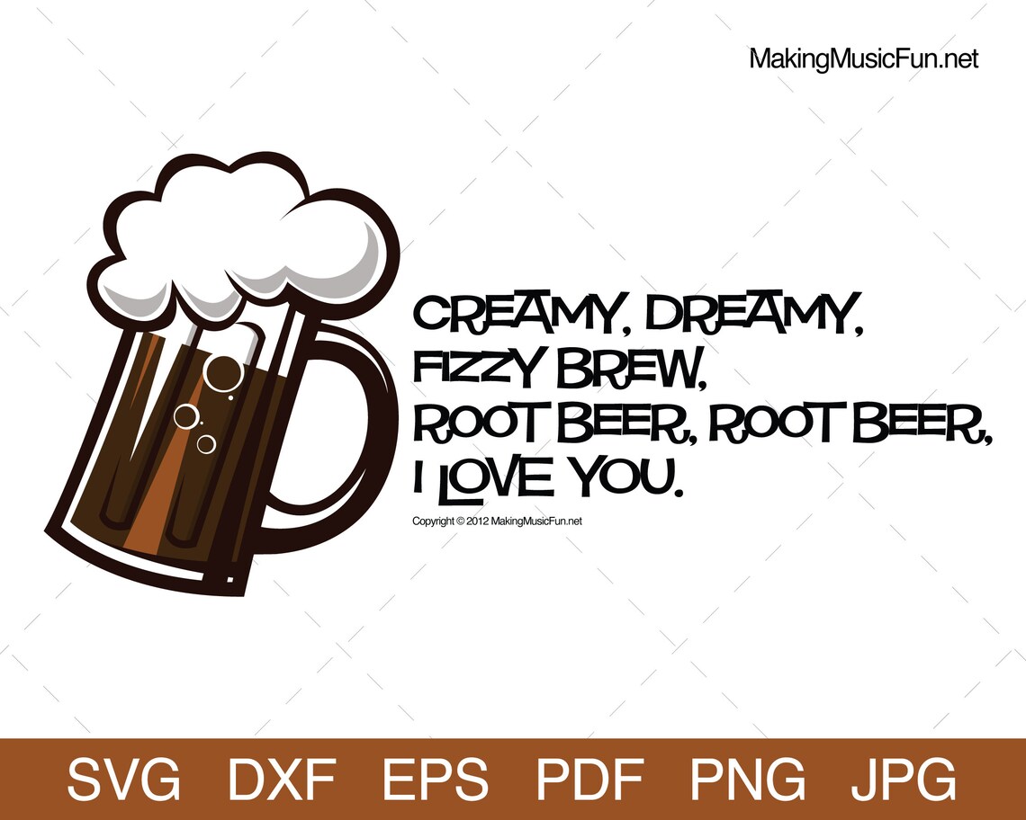 Root Beer Mug - SVG Cricut & Silhouette Cut Files. "root Beer, Root ...