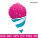 Snow Cone - SVG Cricut Cut Files. Snow Cone Clip Art and Vector ...