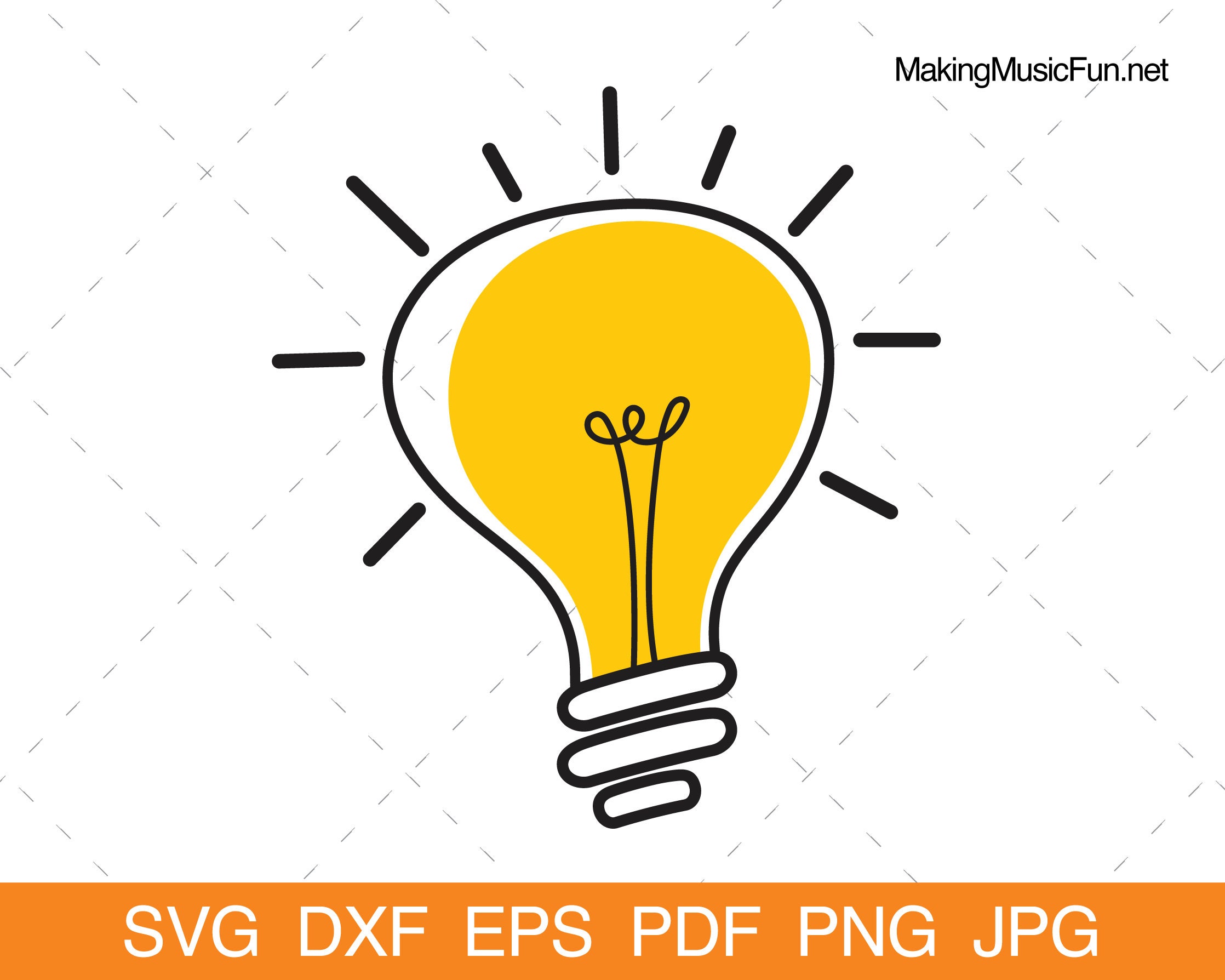 Light Bulb Icon Cricut SVG Cut File. Light Bulb Bright Idea Clip Art ...