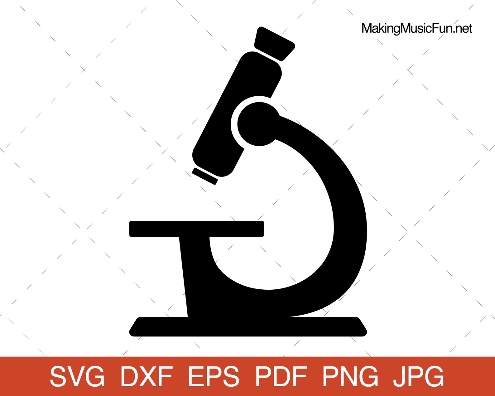 Microscope - Cricut & Silhouette SVG Cut Files. Microscope Science Clip ...