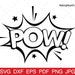 Cartoon POW Cricut & Silhouette SVG Cut Files. Cartoon POW - Etsy