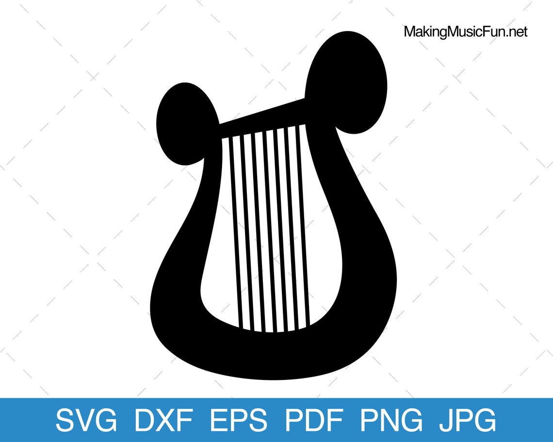 Angel's Harp SVG Cricut Cut Files. Silhouette. Wooden - Etsy