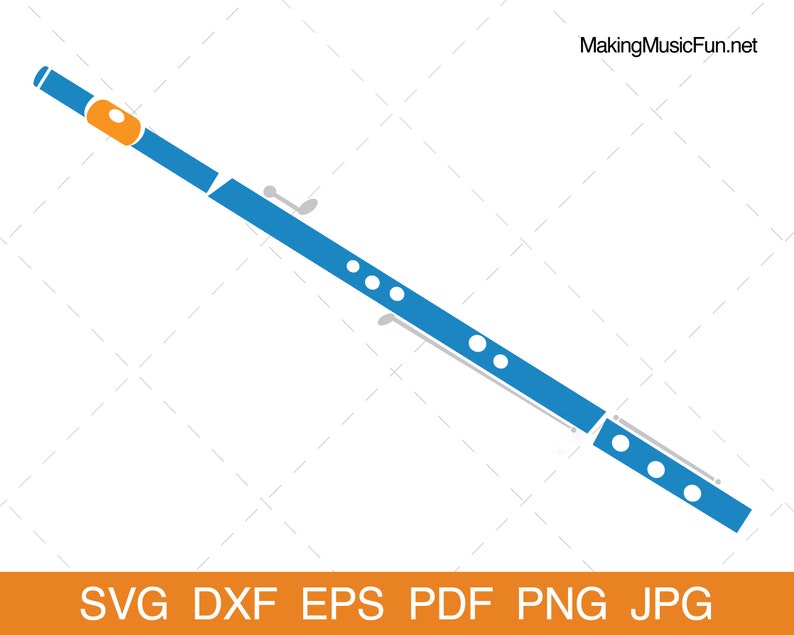 Flute - SVG Cricut & Silhouette Cut Files. Flute Orchestra Musical ...