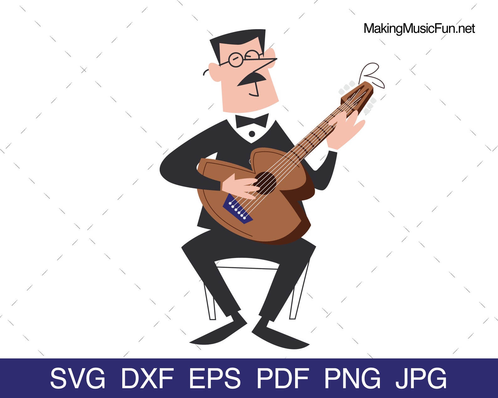 Guitar Player SVG Cricut Cut Files. Guitar Musical - Etsy