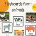 Printable Flashcards Farm Animals, Educational Flashcards, Learning ...
