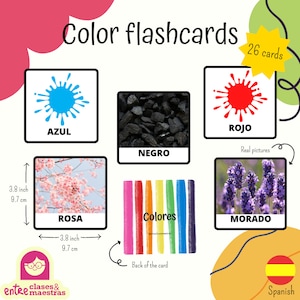 Printable Flashcards of the Colors, Educational Flashcards, Color ...