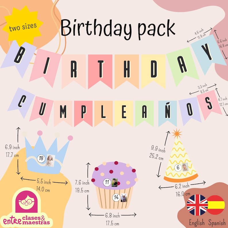 Birthday Pack Classroom Decoration, Banner, Happy Birthday Corner ...