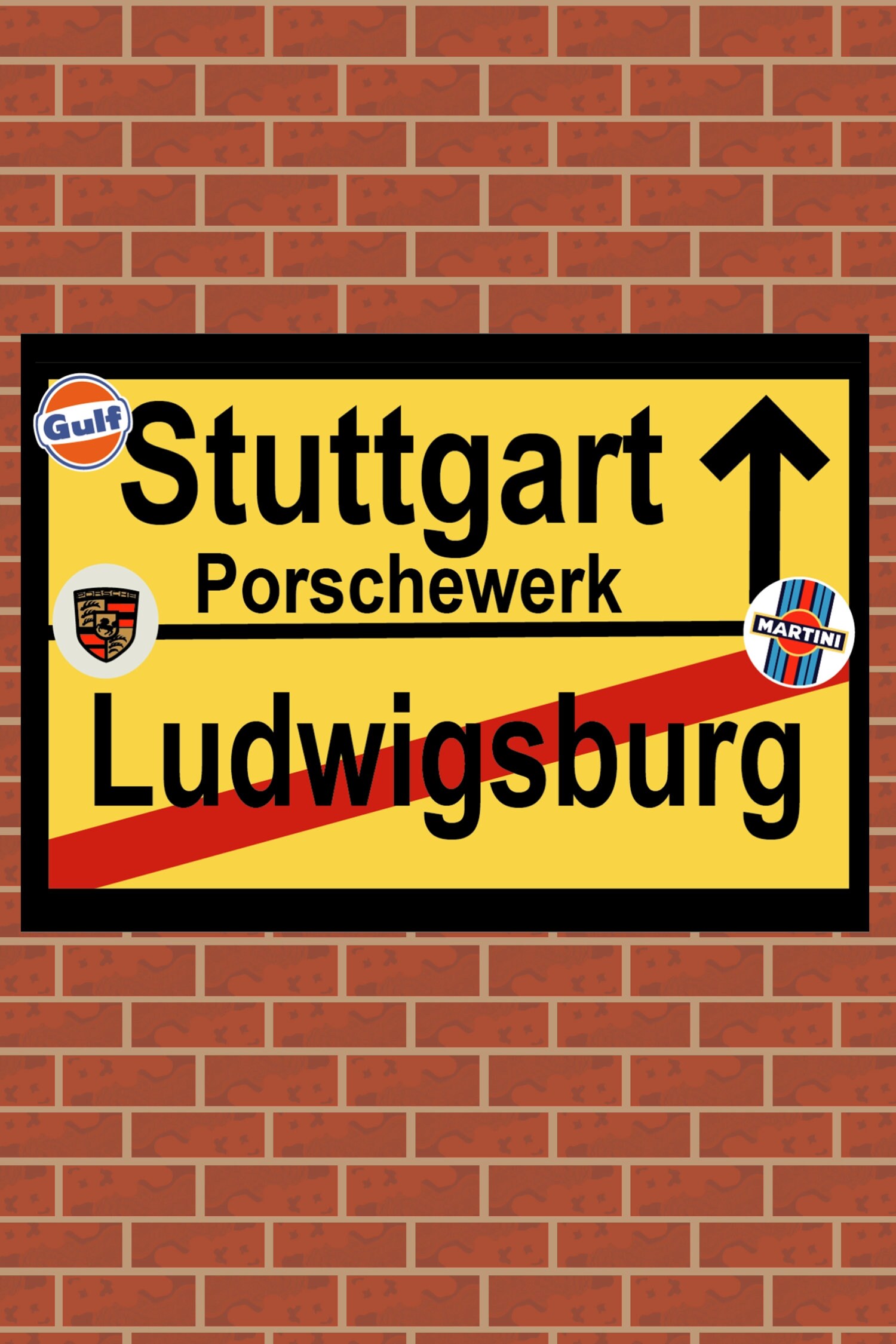 Porsche Factory Road Sign - Etsy
